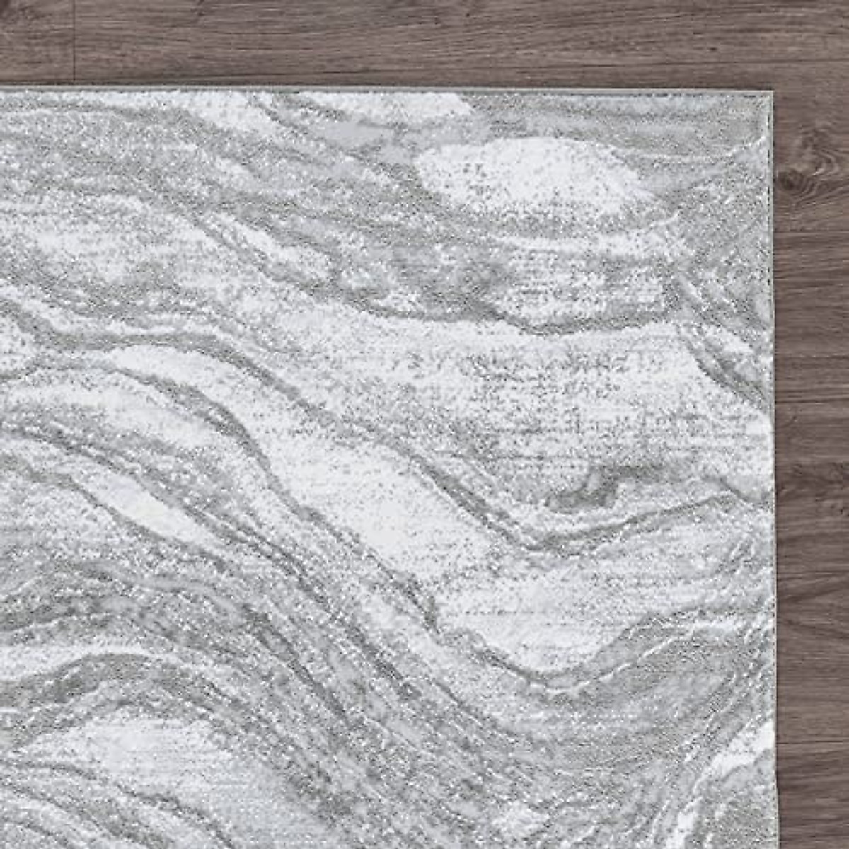 GLORY RUGS Abstract Area Rug Modern Contemporary Faded Soft for Living Room Dining Room Bedroom Home and Office (108Gray, 8x10)