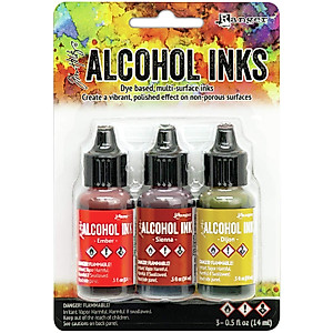 Ranger Tim Holtz - ALCOHOL INK 3PKG ORG/YLLW, Orange/Yellow Spectrum