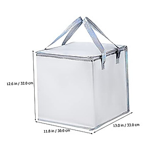 Garneck 2 Pcs Insulation bags hot cold transport bags food delivery bag pizza delivery bags plastic container plastic favor bags plastic gift bag cooler bag insulated large cooler bag