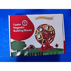 AOMIKS Magnetic Blocks Tiles 162PCS for Kids Ages 3+ Years Old Creativity & Educational 3D Mini Magnetic Building Toys for Girls and Boys Birthday STEM Magnetic Building Tiles Set