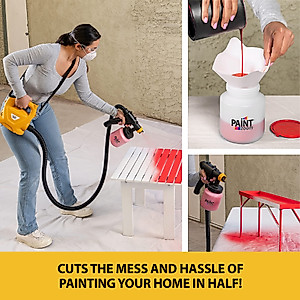 Paint Zoom Paint Sprayer | Powerful & Durable 700-watt Spray Gun Tool HVLP Sprayer for Interior & Exterior Home Painting and DIY Home Improvement Projects | 3 Spray Patterns Yellow