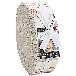 Brenda Riddle Cottage Linen Closet Honey Bun 40 1.5-inch Strips Moda Fabrics 18730HB