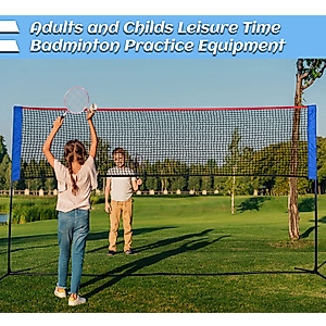 Volleyball Net with Poles 10FT Portable Volleyball Net Height Adjustable for Outdoor Backyard