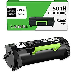 WEYNUONY 50F1H00 501H Toner Cartridge Compatible Replacement for Lexmark 501H 501X 50F1X00 50F1000 for MS310dn MS410dn MS510dn MS610dn MS312dn MS315dn MS415dn(5,000 Pages 1 Pack Black)