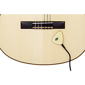 KNA Pickups 6 String Universal Stick-on Piezo Acoustic Instrument Pickup with Volume Control (AP-2),Ivory