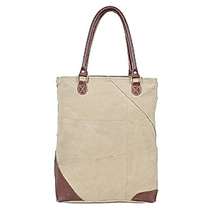 Western Canvas Tote Bag for Women - Cotton Leather Bag Topedo