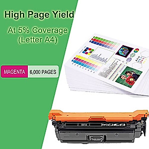 HP 507A Black,Cyan,Yellow,Magenta Toner Cartridge （4 Pack） Works with HP Laserjet Enterprise 500 Color M551, HP Laserjet Enterprise 500 Color MFP M575, HP Laserjet Pro 500 Color MFP M570 Series