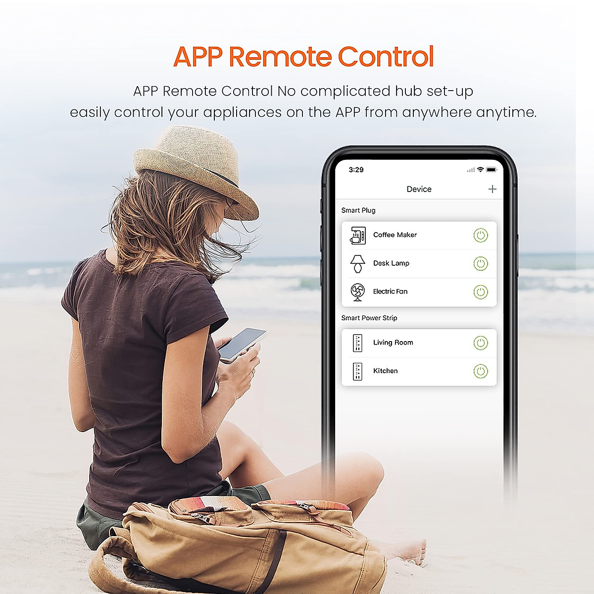 Tenda Beli Smart Plug, Mini Smart WiFi Outlet Works with Alexa Echo & Google Home | No Hub Required | App Remote Control