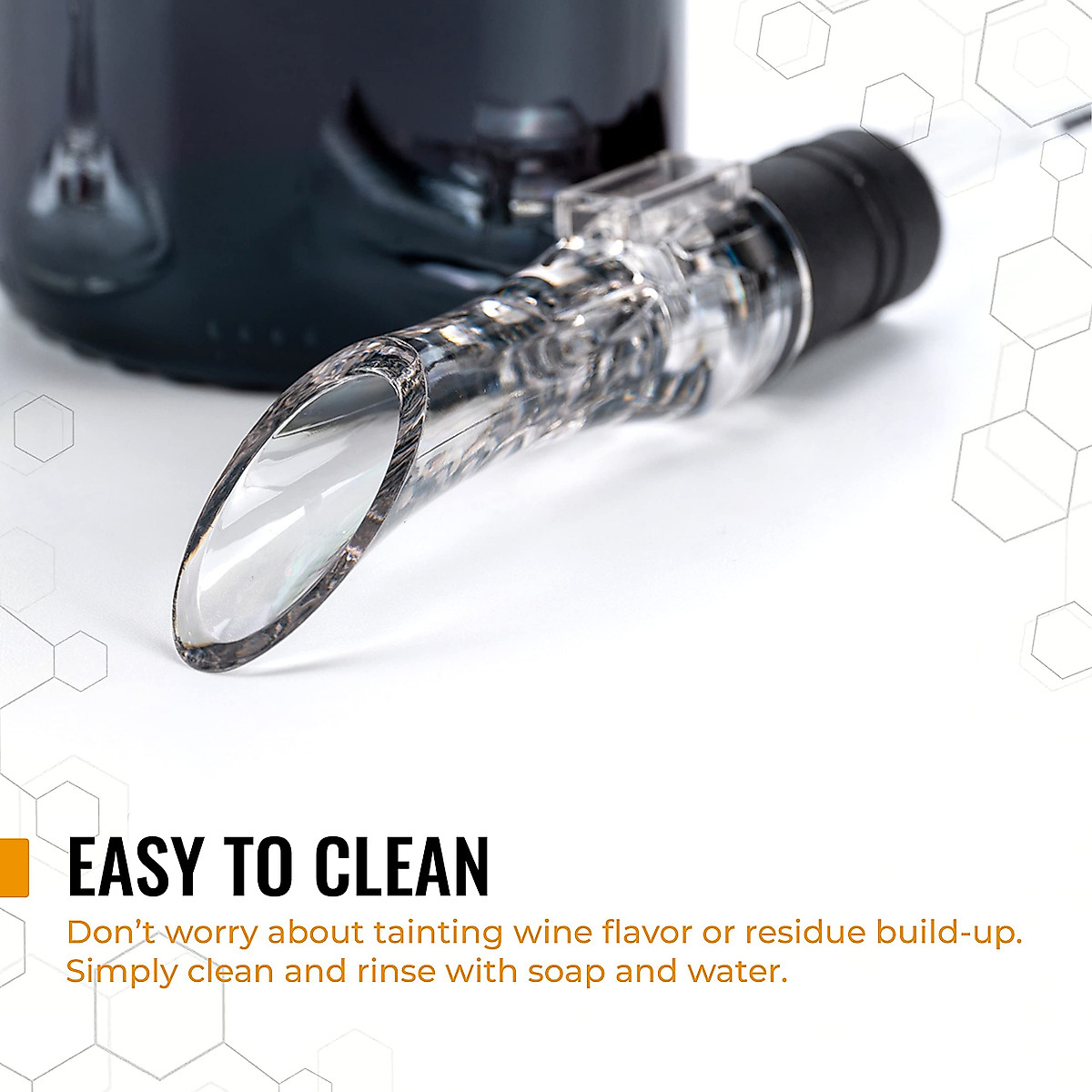 Cork Genius Wine Aerator Pourer Spout Set, Dripless Wine Pourers for Wine Bottles, Instant In The Bottle Wine Decanter Spouts, Pack of 3