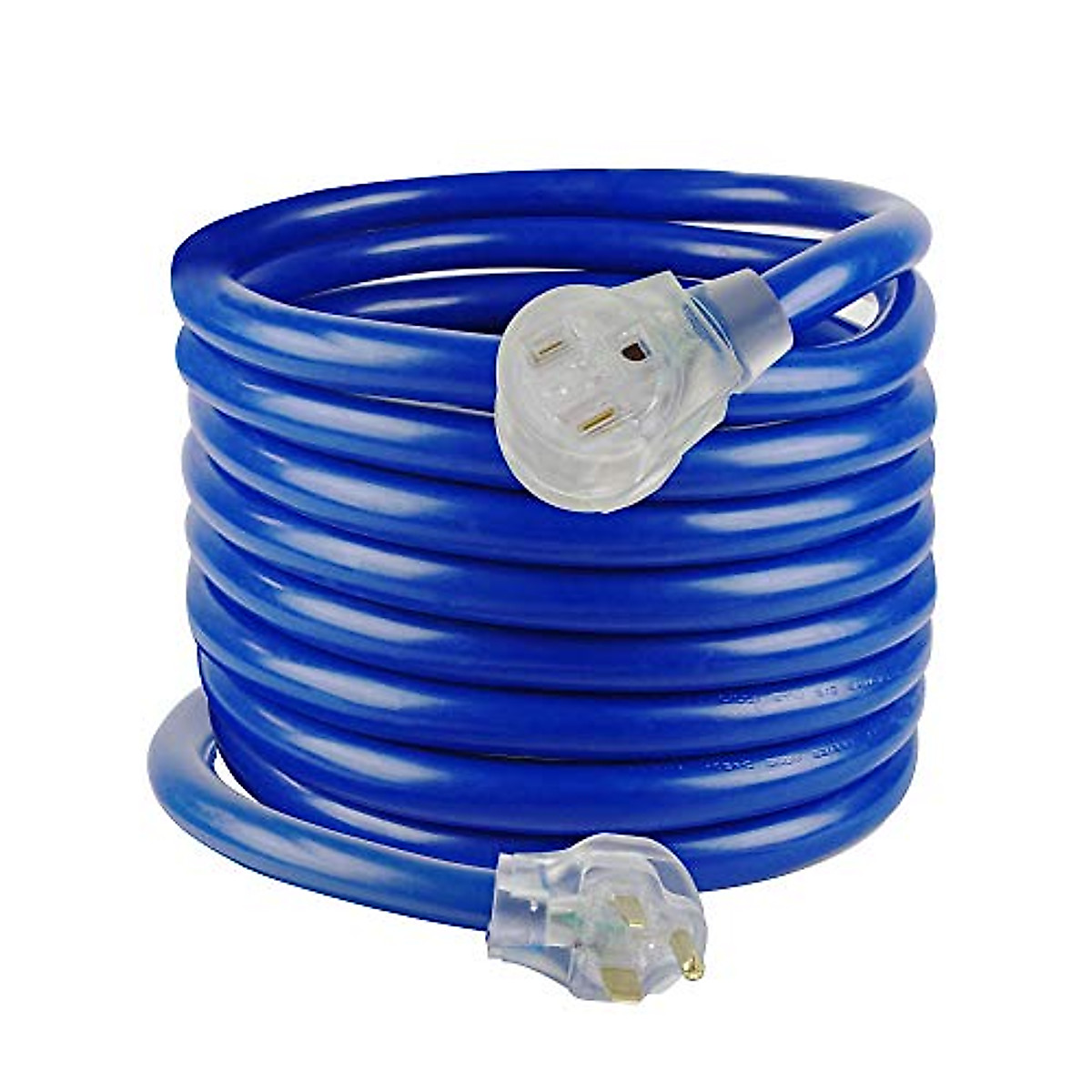 ACKING Heavy Duty 8 Guage 3 Prong Welding Power Extension Cord, NEMA 6-50P to 6-50R Welder Plug Outlet Extension Adapter, 50 amp 250v Heavy Duty Electric Extension Wire Generator,25FT Cord