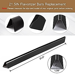 Criditpid 7535 7534 21.5'' Porcelain-Enameled Flavorizer Bars for Weber Spirit 200 Series, Spirit E210, S210, Spirit 500, Genesis Silver A Grills with Side Control, Parts for Weber Spirit E210