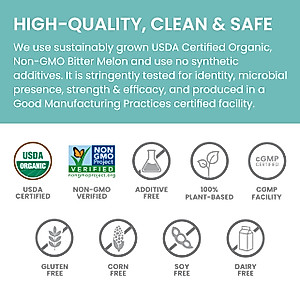 Himalaya Organic Bitter Melon for Glucose Metabolism, 660 mg, 60 Caplets, 1 Month Supply