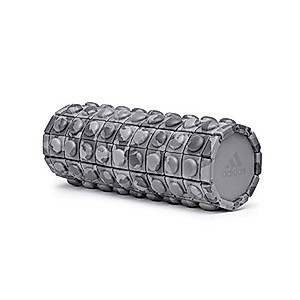 adidas Foam Roller for Physical Therapy & Exercise - 13" Textured Muscle Roller Back Pain Massager with Trigger Point Nodes for Deep Tissue Body Massage