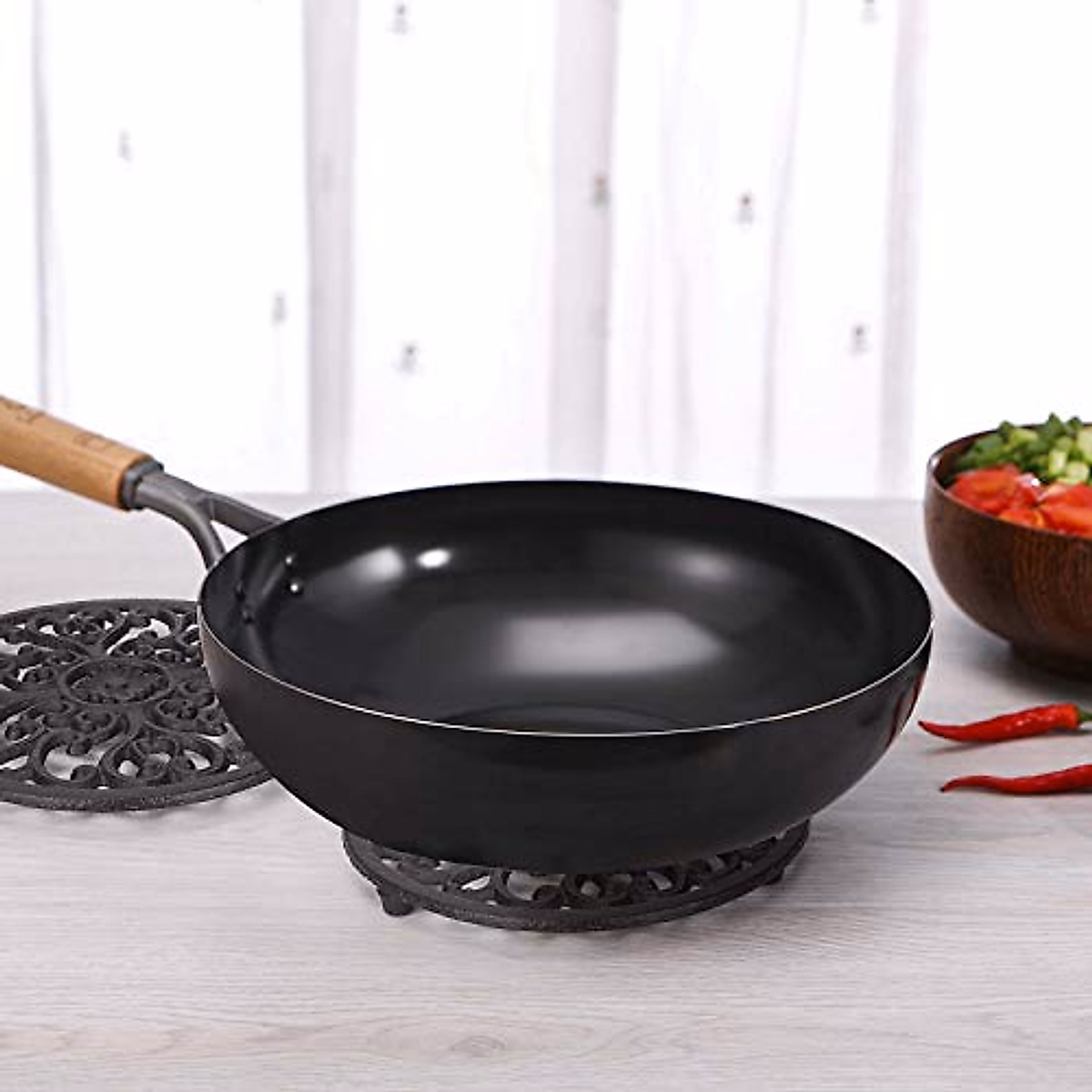 Trivet 6.7 Inch, Cast Iron Trivet With Rubber Pegs/Feet Non-Slip, Rustic Trivets For Hot Pots And Pans, Decorative Kitchen Trivet Mats Hot Pads Pot Coasters(2 Pack)