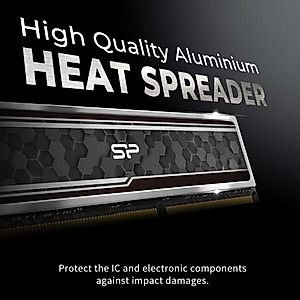 Silicon Power Value Gaming DDR4 RAM 16GB (2x8GB) 3200MHz (PC4 25600) CL16 1.35V Desktop Memory Module with Heatsink Camouflage Grey SP016GXLZU320BDAJ5