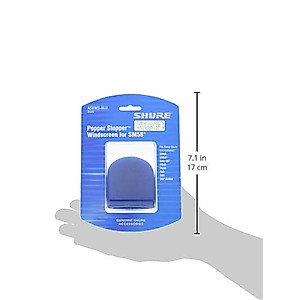Shure A58WS-BLU Foam Windscreen for All Ball Type Microphones, Blue