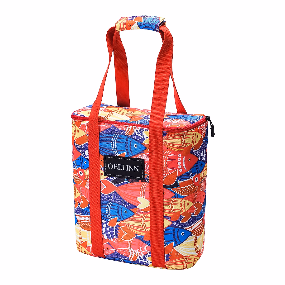 OEELINN -Soft Insulated Cooler Tote, Lunch Bag, Portable Collapsible, Waterproof, Lightweight, with Reinforced Handle for Picnic, Camping, Grocery Shopping, Travel