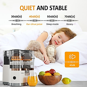 Sunvivi Dual-Head Electric Citrus Juicer, Rechargeable Juicer Machine with USB Charging & Cleaning Brush, Portable Lemon Squeezer for Fresh Orange, Lemon, Lime, Kiwi, Grapefruit, Easy to Clean & Use