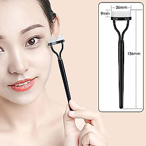 KINGMAS Eyelash Comb Separator, Eye Lash Separator Eyelash Definer Mascara Comb Applicator with Cover - Arc Designed