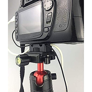 Acouto Camera Cable Lock Clamp Aluminum Alloy Tether DSLR Camera Digital USB Cable Lock Clip Clamp HDMI Protector DSLR Tether Cable Clamp