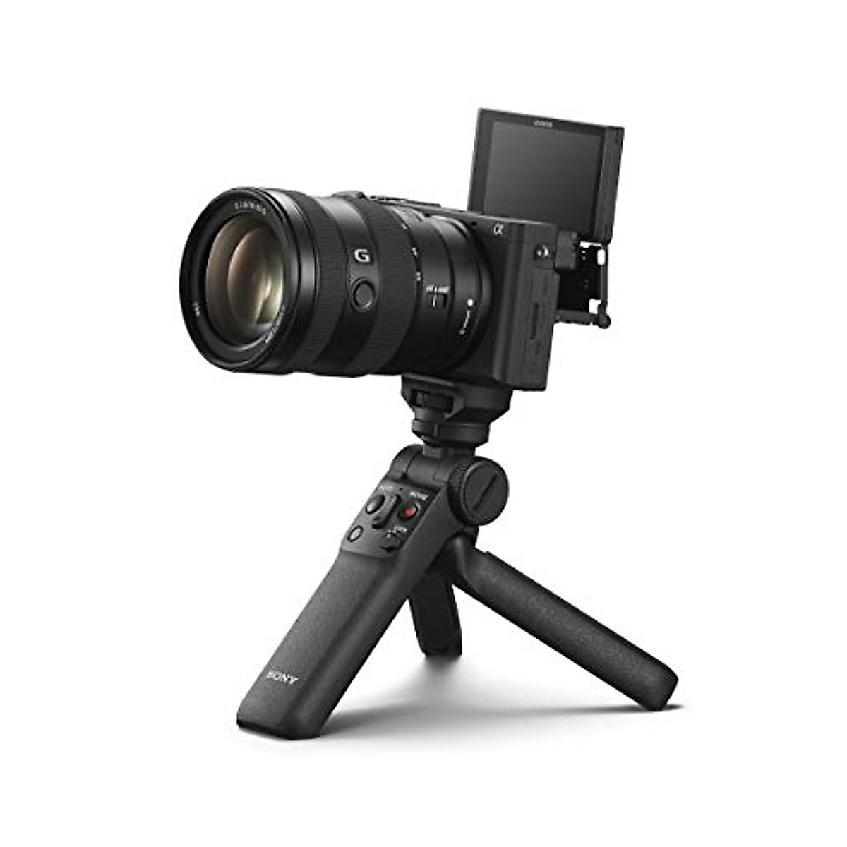 Sony Wireless Bluetooth Shooting Grip and Tripod for still and video, ideal for vlogging (GP-VPT2BT)
