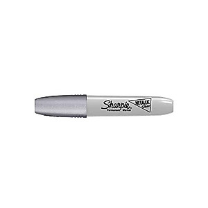 SHARPIE Tank Permanent Marker, Chisel Tip, Metallic Silv (2089638)