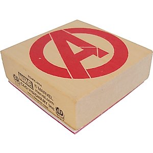 Square Deal Recordings & Supplies The Avengers A Logo Rubber Stamp