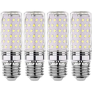 LEKE E26 LED Bulb 80W-100W Equivalent LED Light Bulb 1000Lumen Non-Dimmable E26 Light Bulb 8W 6000K White(4 Pack)