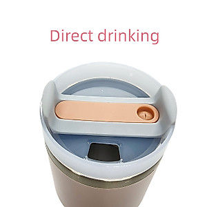 YOUEXPERT 20 oz Tumbler with Straw, Insulated Tumblers with Lid and Straw, 20 oz Cup Stainless Steel Mini Outdoor Sports Travel Tumblers - rose quartz