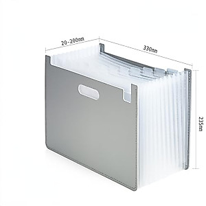 ZQS Magazine File Holder, Desk Organizer File Folder for Office Organization and Storage, Sturdy Plastic Binder Organizer, 13 Vertical Compartmente，Desktop Accessories for Home and Office Storage