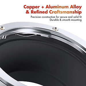 K&F Concept Lens Adapter Compatible for Canon EOS (EF/EF-S) D/SLR Lens to Micro Four Thirds (MFT, M4/3) Mount Mirrorless Camera Body with Matting Varnish Design