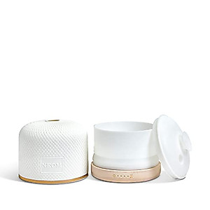 NEOM – Wellbeing Pod Luxe | Premium Ceramic Ultrasonic Essential Oil Diffuser, 350ml | Ceramic Cover, Remote Control, LED Light & Timer | Aromatherapy Diffuser | Home Fragrance…
