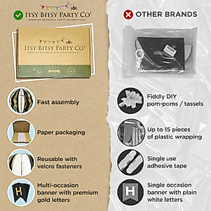 Premium Reusable Party Decorations - New Years Decorations 2024 - Multi-occasion Happy New Year Banner changes to Happy Birthday +more - Happy New Year Decorations 2024, New Years Eve Party Supplies