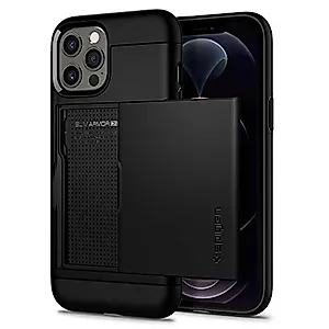 Spigen Slim Armor CS Designed for iPhone 12 Pro Max Case (2020). - Black