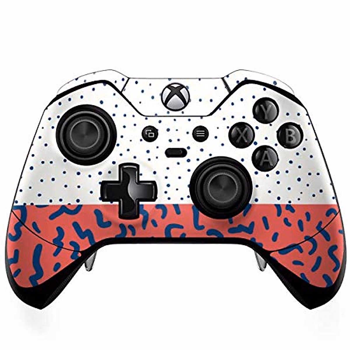 Skinit Decal Gaming Skin Compatible with Xbox One Elite Controller - Originally Designed Polka Dot Split Design