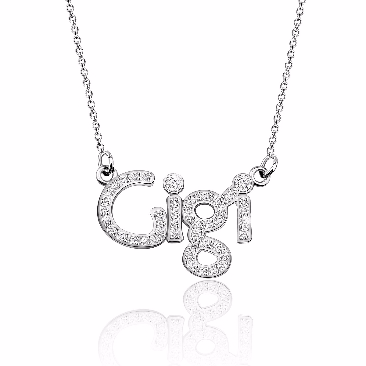 ENSIANTH Gigi Necklace Grandma Jewelry Mother's Day Gift Gigi Letter Necklace Nana Mimi Gigi Gift Family Jewelry (Gigi necklace SC)