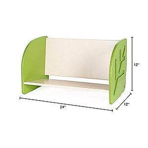 Guidecraft Birch Leaf Book Browser: Books, Files & Folder Organizer, Bookshelf for Kids, Home Office and School Furniture