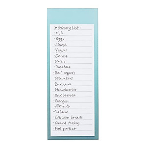 Juvale 12 Pack Magnetic Notepads for Fridge, Lined To Do Memos List, Watercolor Design (3.5x9 Inches, 60 Sheets Each)