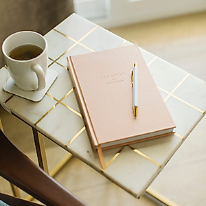 Promptly Journals, A Complete Childhood History: From Pregnancy to 18 Years Old (Country Peach, Orange, Leatherette) | Baby Book and Pregnancy Journal | Baby Memory Book