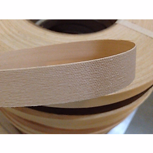 Edge Supply Red Oak 3/4 inch X 50 ft Roll of Plywood Edge Banding – Pre-glued Real Wood Veneer Edging – Flexible Veneer Edging – Easy Application Iron-on Edge Banding for Furniture Restoration