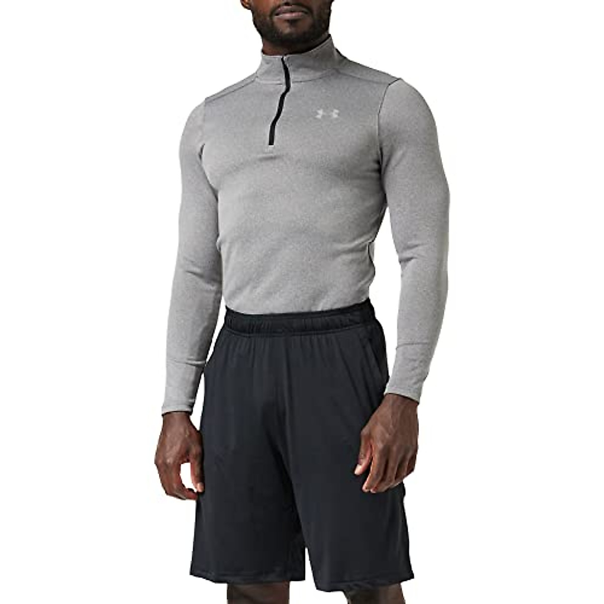 Under Armour Men's Training Stretch Shorts, Black (001)/Black, Small Tall