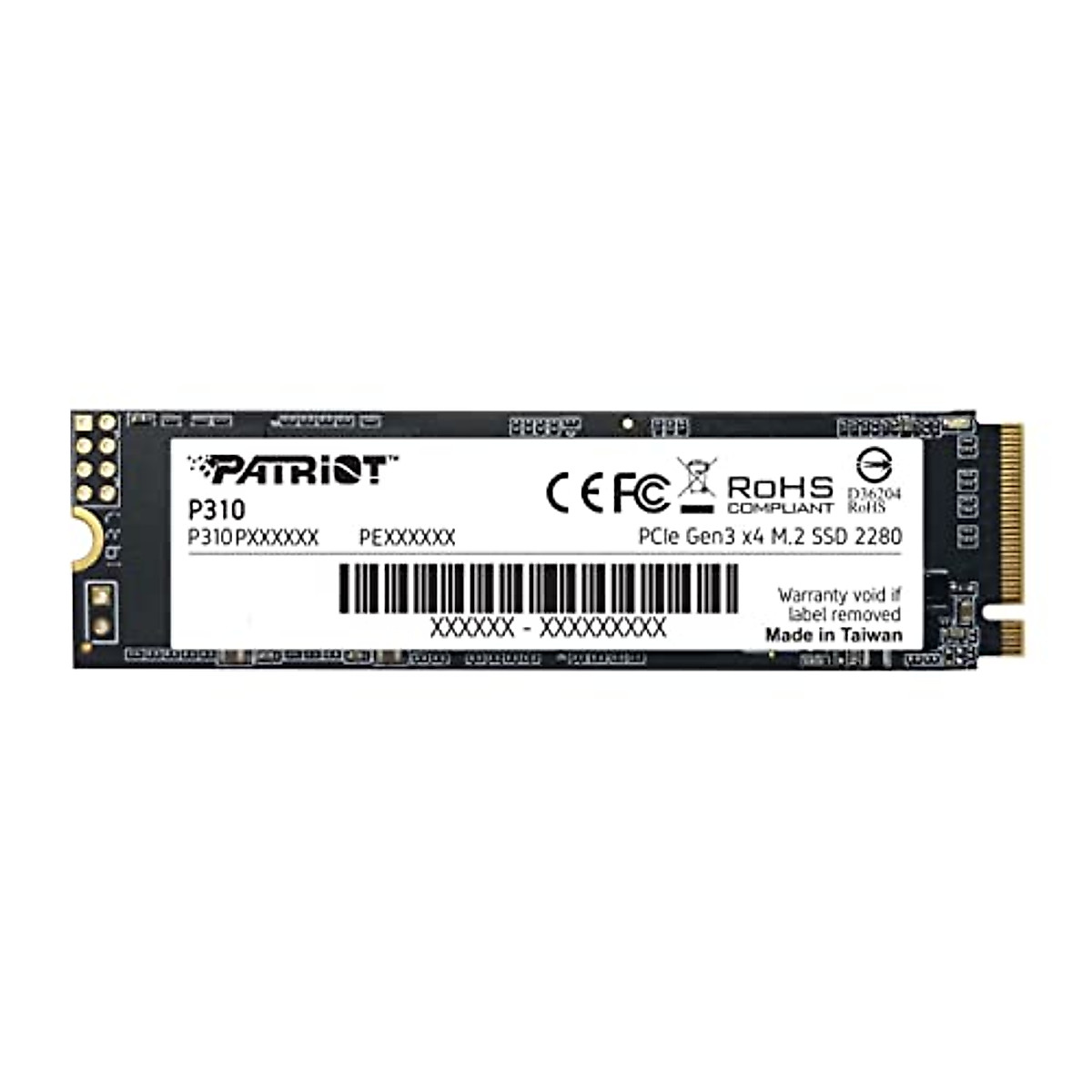 Patriot Memory P310 960GB Internal SSD - NVMe PCIe M.2 Gen3 x 4 - Low-Power Consumption Solid State Drive - P310P960GM28