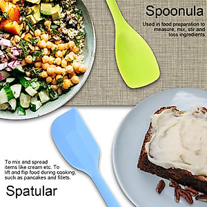 ADBEN Silicone Kitchen Utensil Set 10 Pcs Heat Resistant Non-Stick Spoon Spatula Ladle Cooking Tools Dinnerware