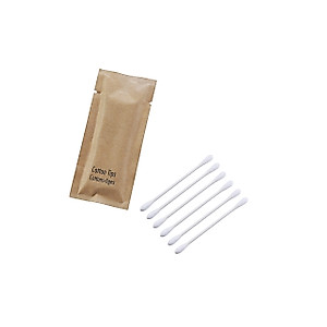 BIO CORN Kraft Paper Bag Paper Cotton Swabs Six Paper Large Head Swabs Hotel Toiletries Amenities （Case of 100)