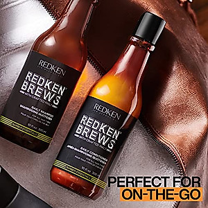 Redken Brews Daily Shampoo For Men, Lightweight Cleanser For All Hair Types, 33.8 Ounce