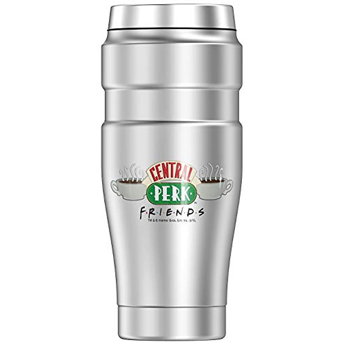 THERMOS Friends Central Perk Coffee Logo STAINLESS KING Stainless Steel Travel Tumbler, Vacuum insulated & Double Wall, 16oz