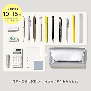 Iroha Publishing SUNNY FLAT PEN POUCH LSPL-04 Misty Green Pencil Case