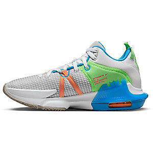 Nike Men's Lebron Witness VII Basketball Shoes (Grey Fog/Hyper Pink, us_Footwear_Size_System, Adult, Men, Numeric, Medium, Numeric_14)