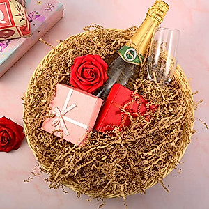 Crinkle Cut Paper Shred Filler 5 LB Kraft Shredded Paper Crinkle Paper Basket Filler Gift Box Stuffing for Gift Wrapping and Basket Filling, Brown