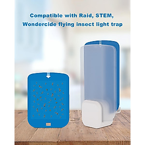 16 Pack Refill Cartridges for Stem and Compatible with Raid Essentials Flying Insect Light Trap Compatible with Wondercide Plug-in Blue Light Trap for Fly Bug Mosquito Gnat Indoor